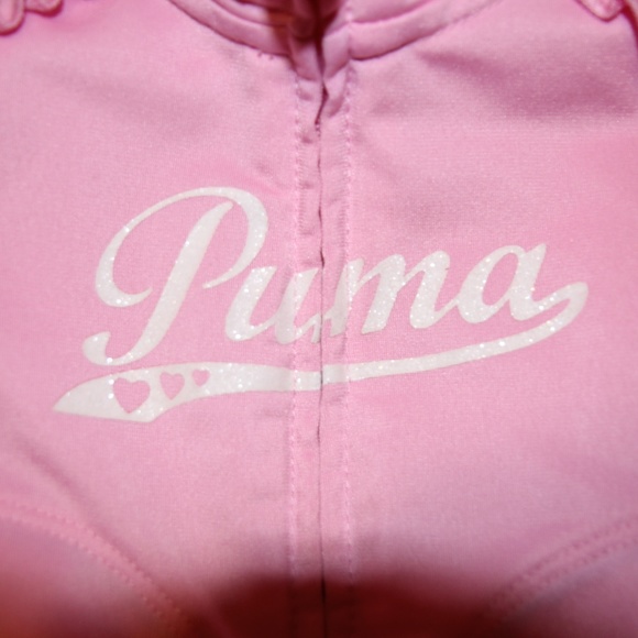 Puma | Jackets & Coats | Puma Little Girls Pink Cream Ruffled Jacket ...